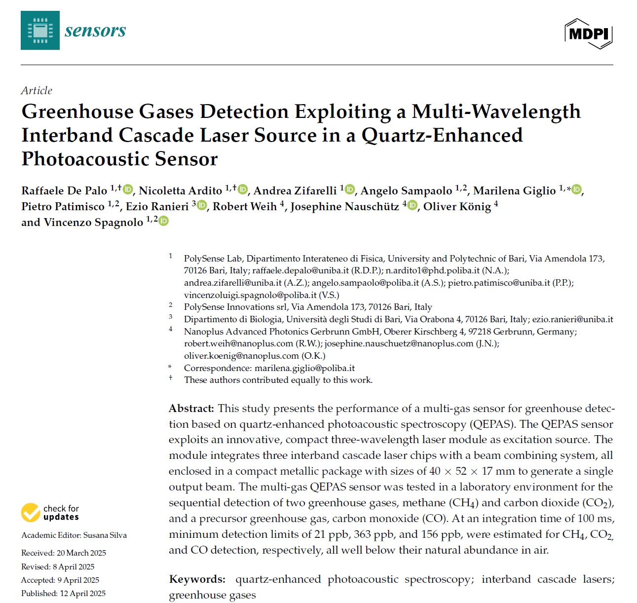 New Publication on Sensors Journal – PolySense